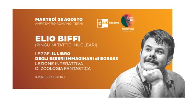 Elio Biffi dei Pinguini Tattici Nucleari legge Borgés all’anfiteatro di ...