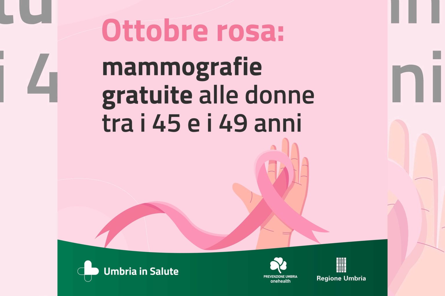 Ottobre Rosa 2025: la Regione Umbria offre mammografie gratuite alle ...